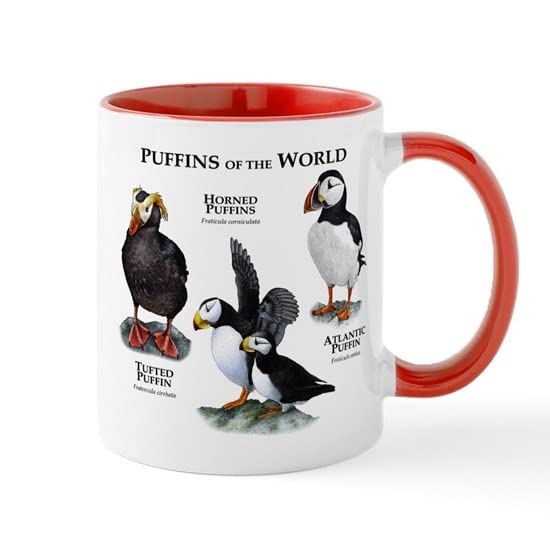 CafePress Puffins Of The World Mug Ceramic Coffee Mug, Tea Cup 11 oz