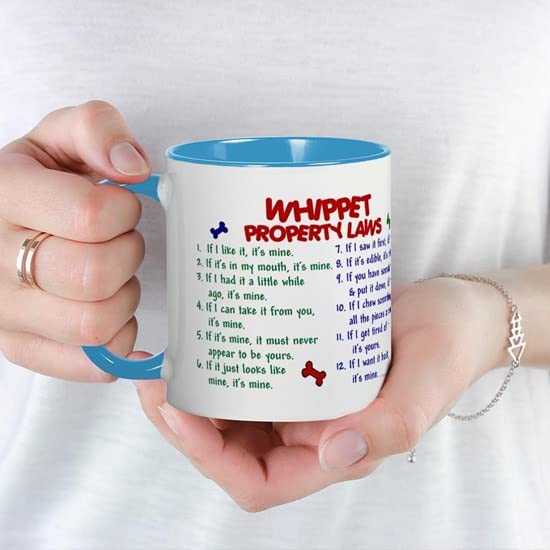 CafePress Whippet Property Laws 2 Mug Ceramic Coffee Mug, Tea Cup 11 oz