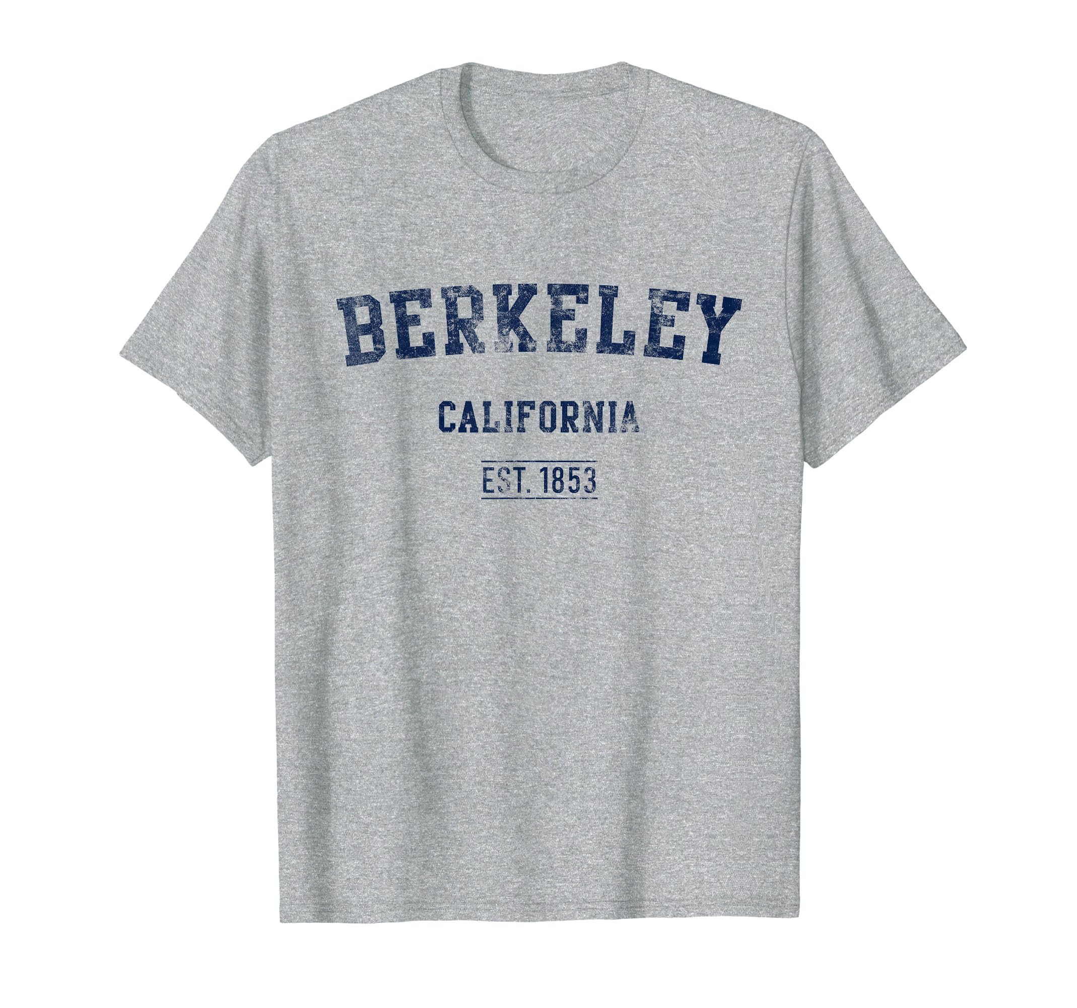 Berkeley California Distressed Text Sport Style T-Shirt