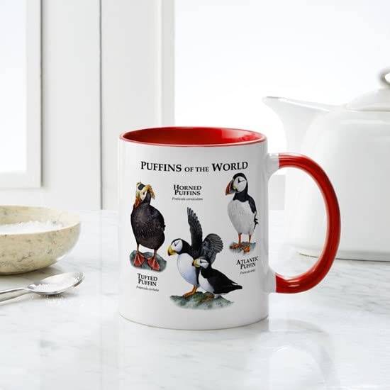 CafePress Puffins Of The World Mug Ceramic Coffee Mug, Tea Cup 11 oz