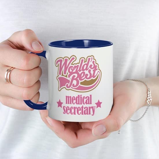 CafePress Medical Secretary Gift (Worlds Best) Mug Ceramic Coffee Mug, Tea Cup 11 oz