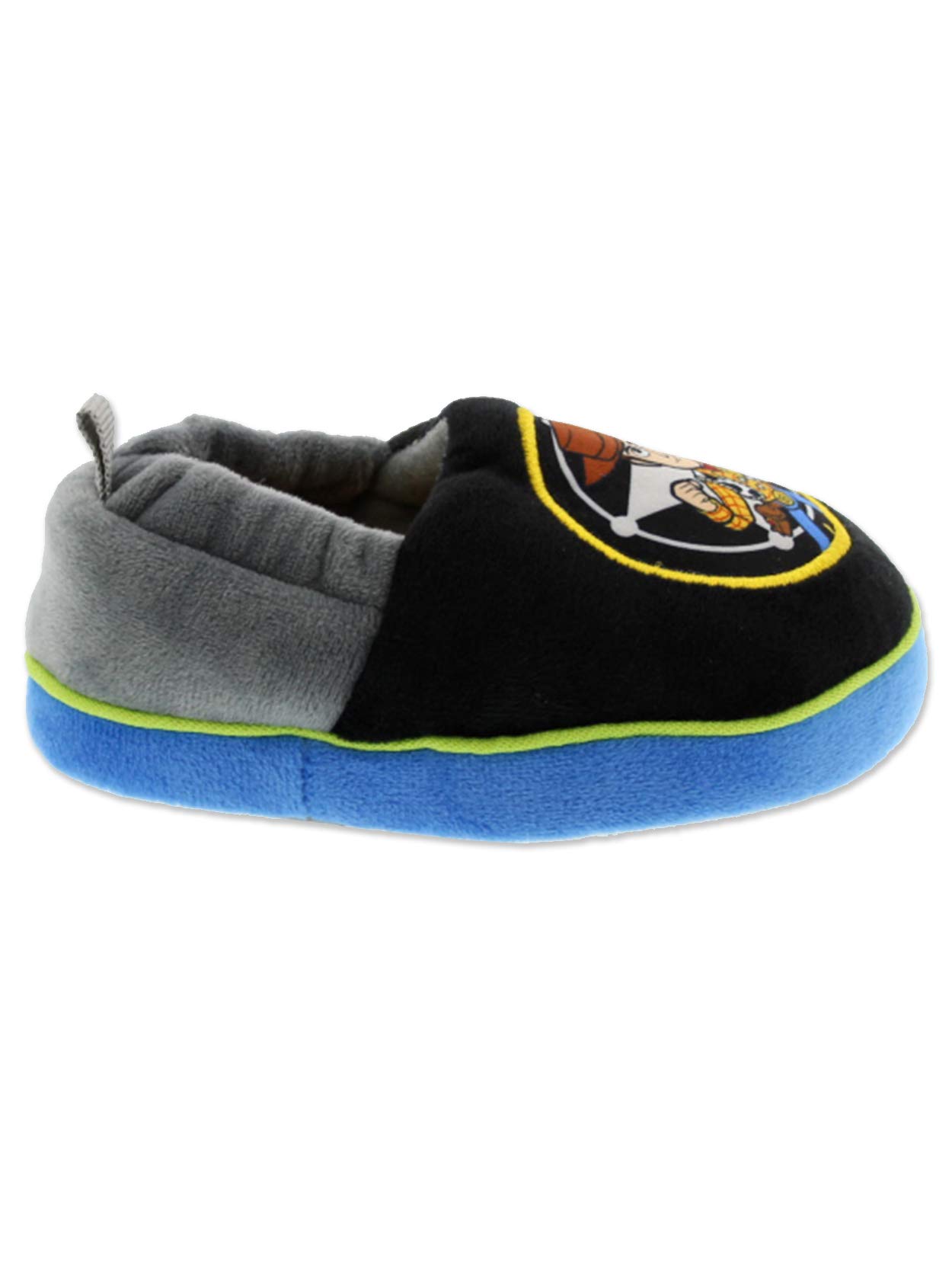 Toy Story Woody Buzz Boys Toddler A-Line Slippers (7-8 M US Toddler, Black)