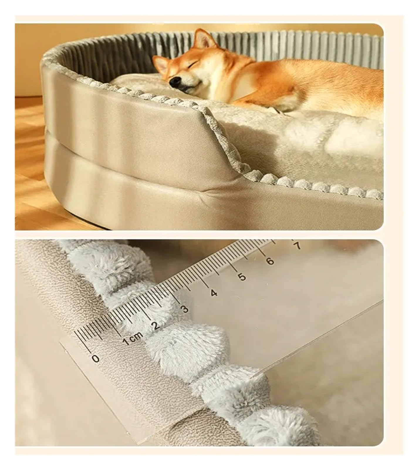 ITOMEN Pet Bed Autumn Winter Dog Bed Washable Kennel Pet Large Sofa Plus Comfort (Color : Green, Size : M 50X35CM)