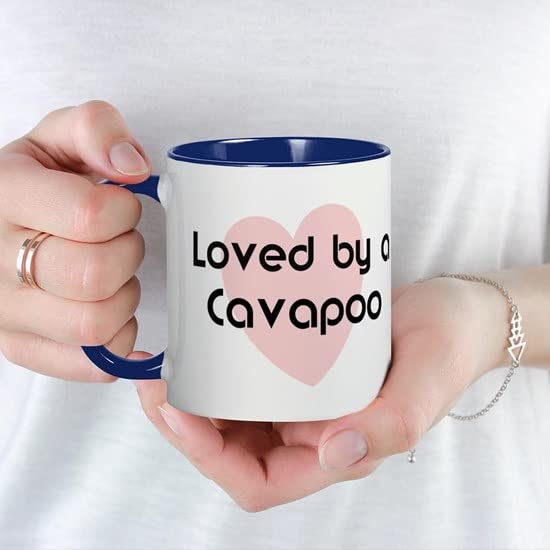 CafePress Loved By A Cavapoo Mug Ceramic Coffee Mug, Tea Cup 11 oz