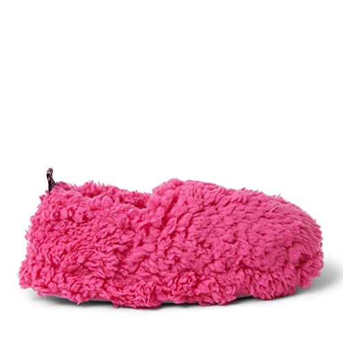 Dearfoams Kids Washable Skye Pile Closed Back Slipper, Paradise Pink, US 9-10 Unisex Toddler