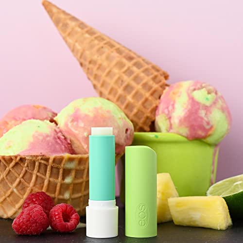 eos FlavorLab Lip Balm, Rainbow Sherbet & Vanilla Twist, Long-Lasting Hydration, Lip Care for Dry Lips, 0.14 oz, 2 Pack