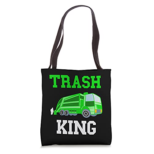 Trash King Garbage Truck Rubbish Recycling Trash Truck Tote Bag