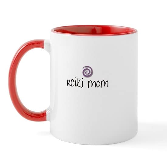 CafePress Reiki Mom Mug Ceramic Coffee Mug, Tea Cup 11 oz