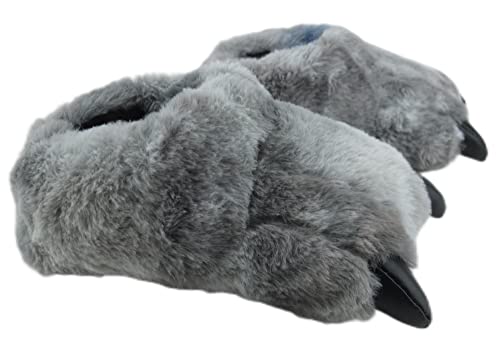 Young Fine Novelty 3D Warm Soft Claw Slipper for Kids(ZW41987-2/3) Grey