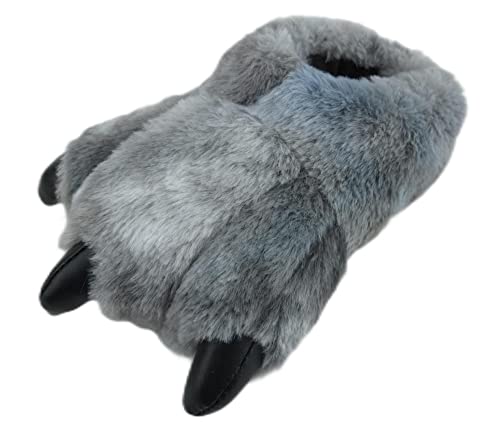Young Fine Novelty 3D Warm Soft Claw Slipper for Kids(ZW41987-2/3) Grey