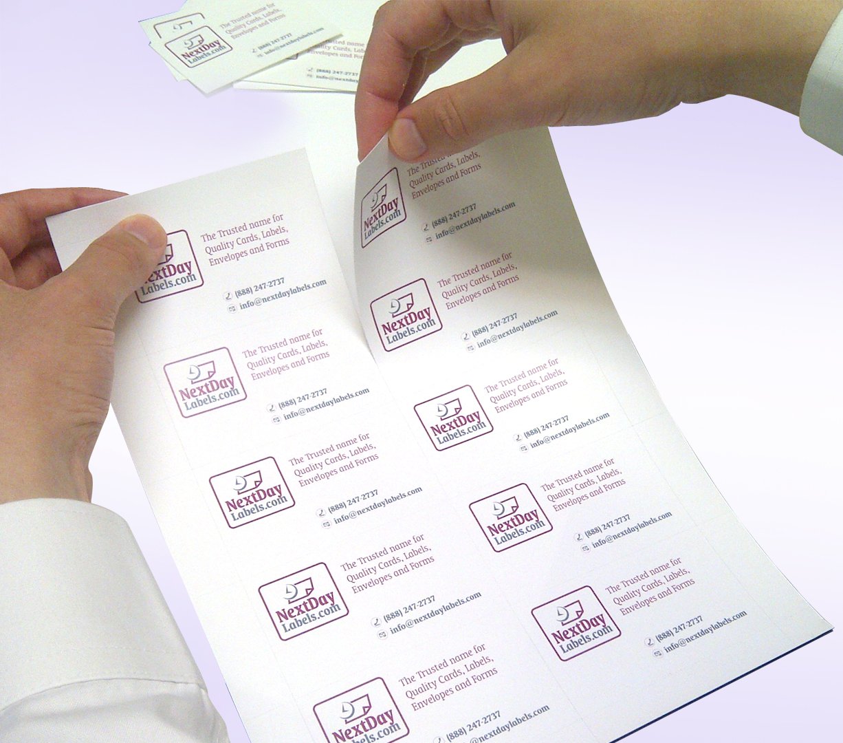 NextDayLabels 100# Tag Blank 10 Per Page White, Laser/Ink Jet Business Card Stock (1000)