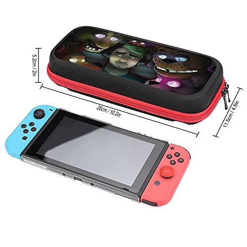FNAF- J-ack-s-ep-ti-ceye's Turn Case Compatible with Nintendo Switch Carry Case 9 in 1 Pouch Switch Cover Case HD Switch Screen Protector Thumb Grips Caps for Nintendo Switch Console Accessories