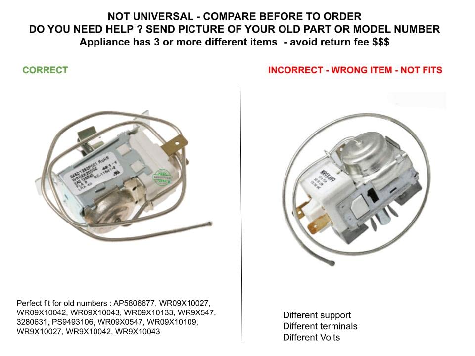 GLOB PRO SOLUTIONS AP5806677 PS9493106 EAP9493106 PD00008209 CKD3269 Temperature Control Thermostat