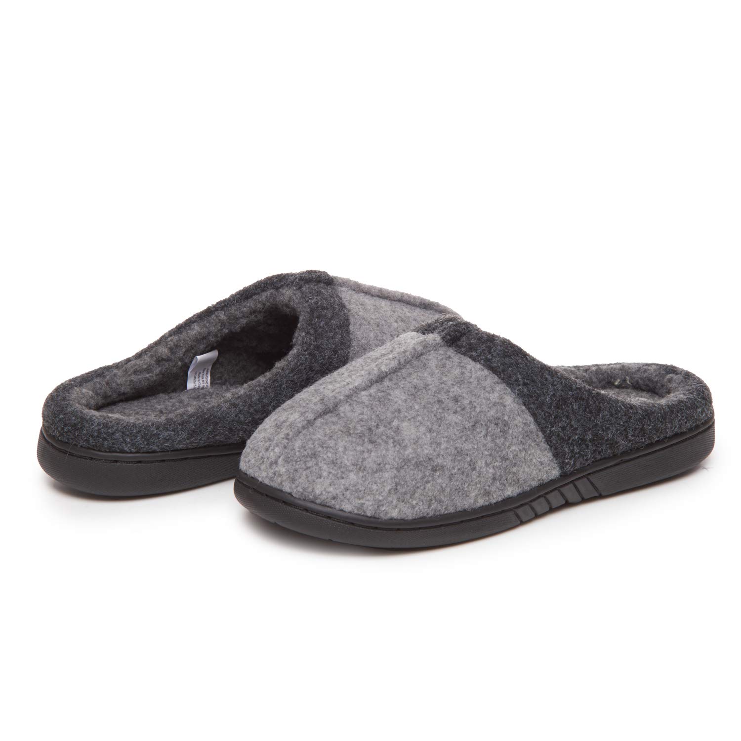 Skysole Boy’s Clog Slippers, Lightweight and Comfortable Indoor Slip-Ons with Rubber Soles, Grey, Size 4