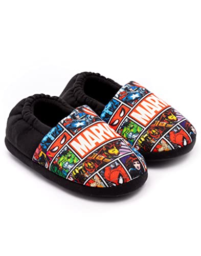 Marvel Avengers Slippers Boys Kids Comic House Shoes Loafers 2.5 US