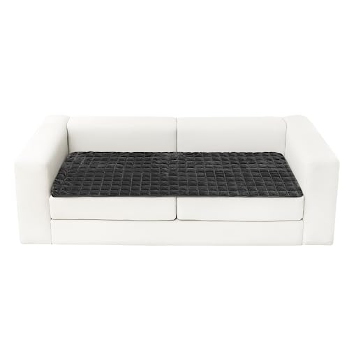 Allisandro Waterproof Dog Blanket,Thick and Non Slip Dog Bed Sofa Cover Pet Mat for Couch Sofa Bed Furniture & Small, Medium, Large Dogs, Grey, 48 x 30 Inches