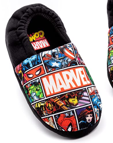 Marvel Avengers Slippers Boys Kids Comic House Shoes Loafers 2.5 US