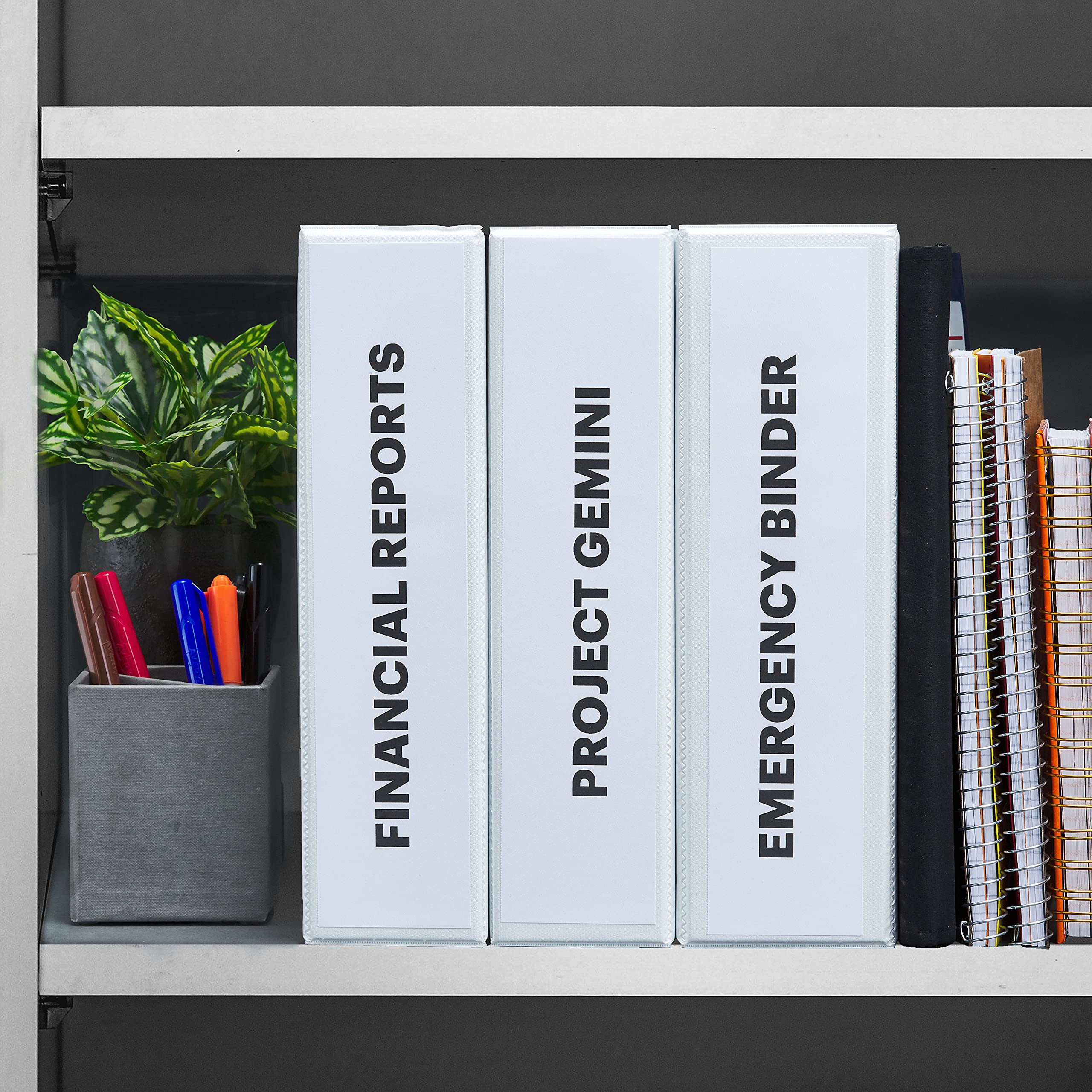 Avery Binder Spine Inserts, for 3 Inch Ring Binders with 3.5" Spine Width, 15 Cardstock View Binder Spine ID Inserts (89109)