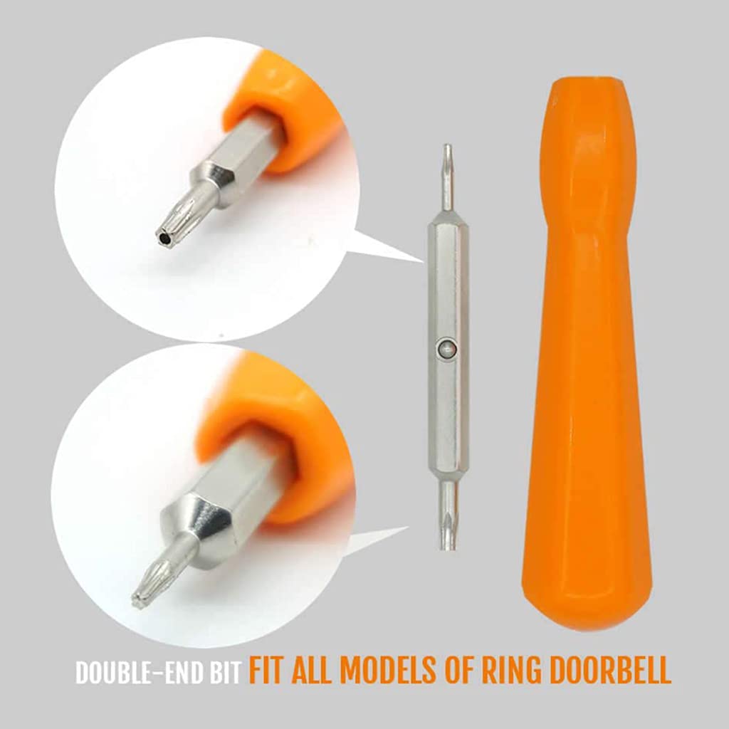 Doorbell Screwdriver For Doorbell Repairing Household Screwdriver Bit Screwdriver Double-end Repair Tool Set Doorbell Screwdriver Replacement Kit Tool For Doorbell 2