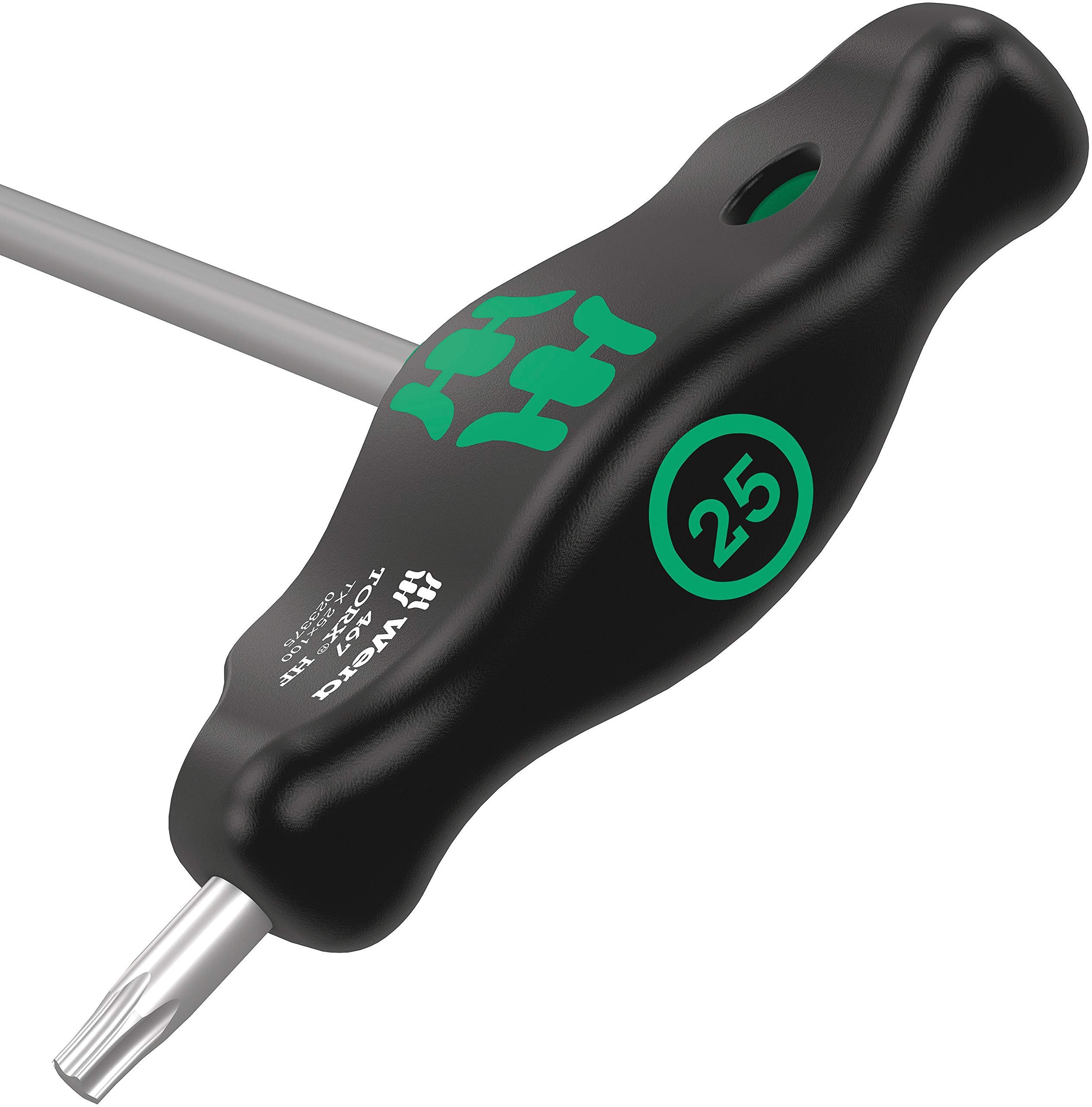 Wera 5023452001 467/7 TORX HF Set 1 Screwdriver Set T-Handle TORX Screwdrivers with Holding Function, 7 Pieces
