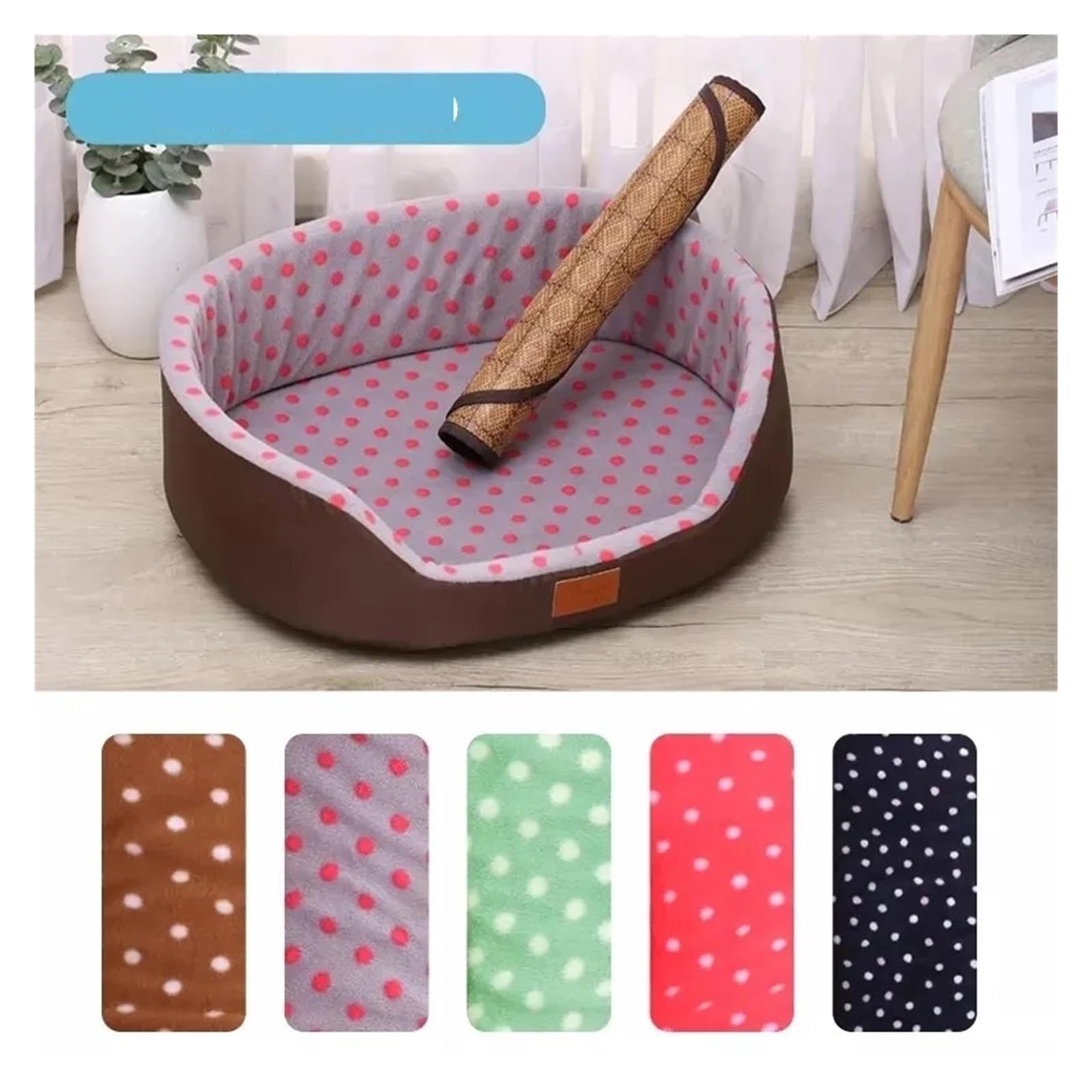 ITOMEN Pet Bed Dog Bed Mat Suit Soft Sofa Kennel Puppy Breathable Durable Blanket Cushion Small Medium Comfort (Color : Mat, Size : S 38x29x13cm)
