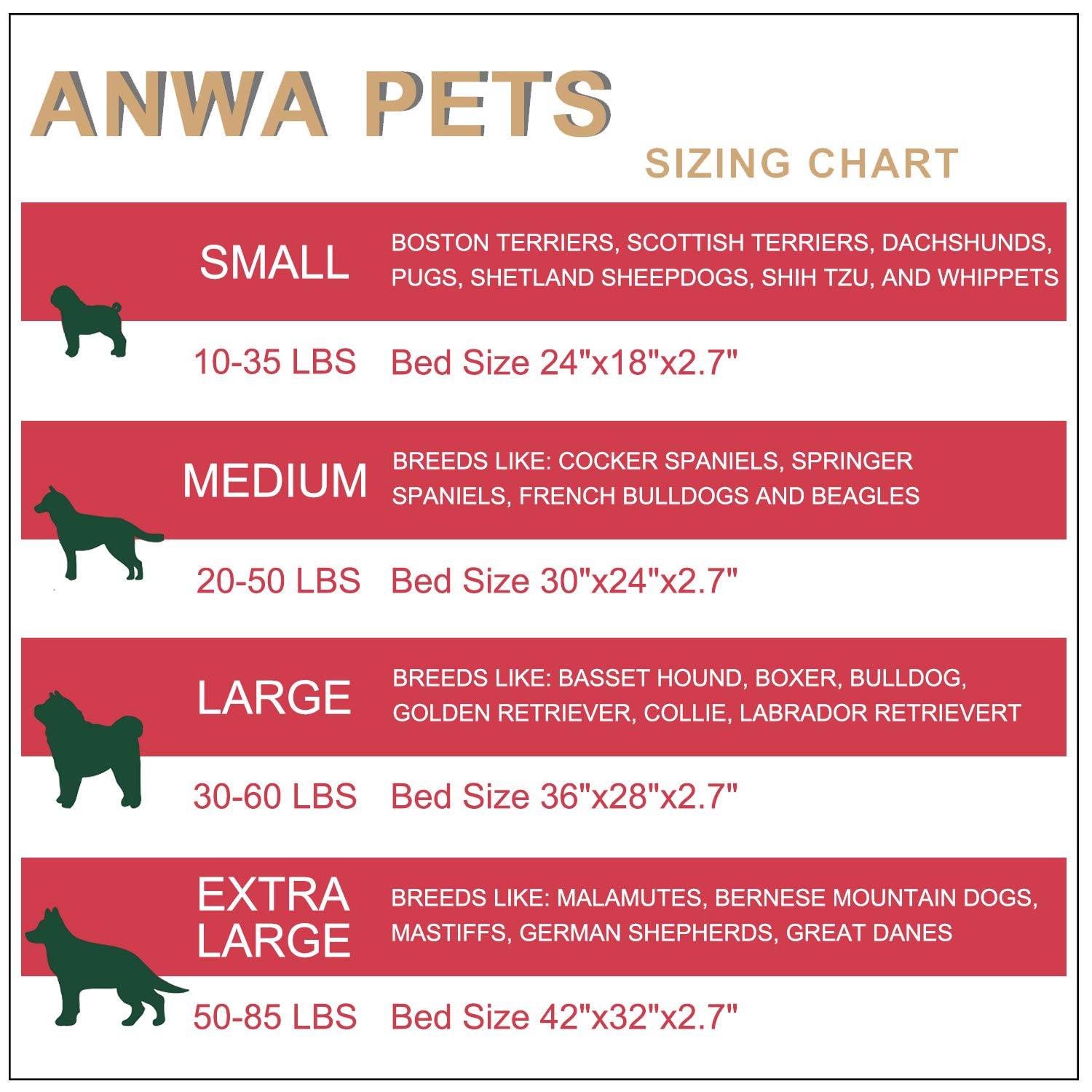 Puppy Dog Bed Small Dogs, Washable Dog Crate Bed Cushion, Dog Crate Pad Small Dogs 24 INCH