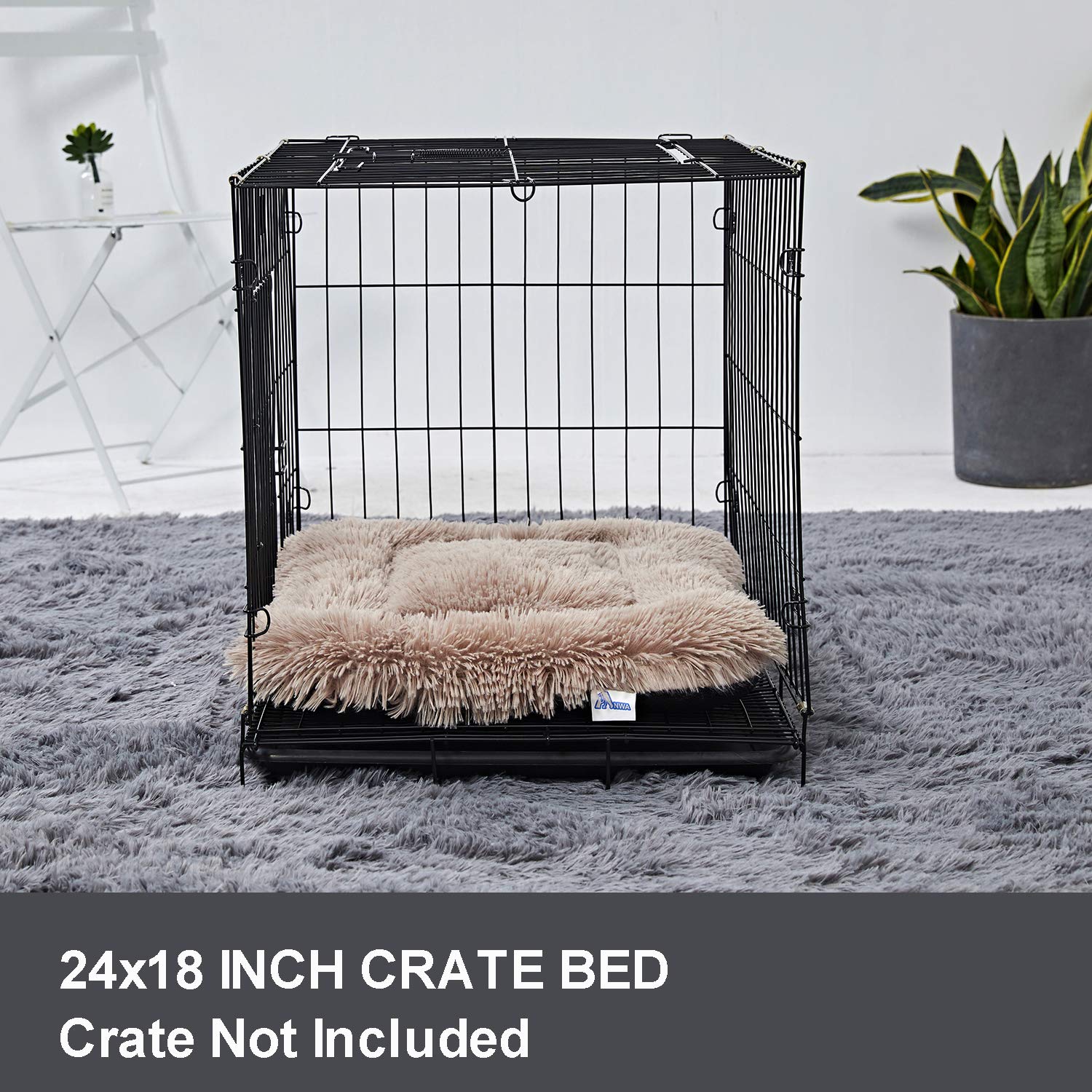 Puppy Dog Bed Small Dogs, Washable Dog Crate Bed Cushion, Dog Crate Pad Small Dogs 24 INCH