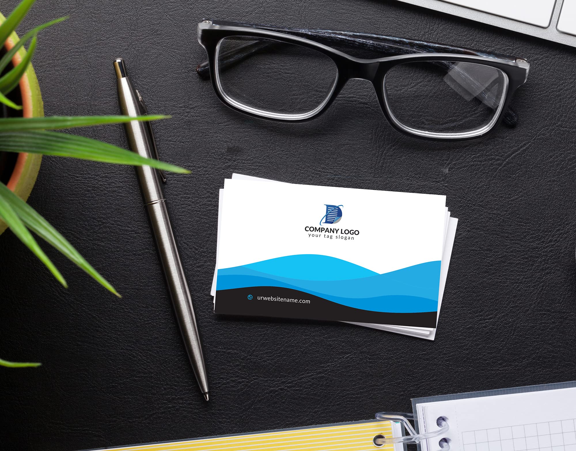 Heavyweight White Blank Business Card Paper - 20 Sheets / 200 Business Cards - 80lb Cover / 218 gsm - Inkjet & Laser Printer Compatible - Standard 3.5 x 2 Inches