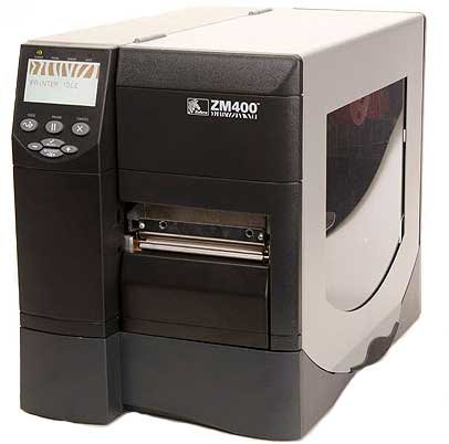 Zebra ZM400 Barcode Label Printer (P/N ZM400-2001-4000T)