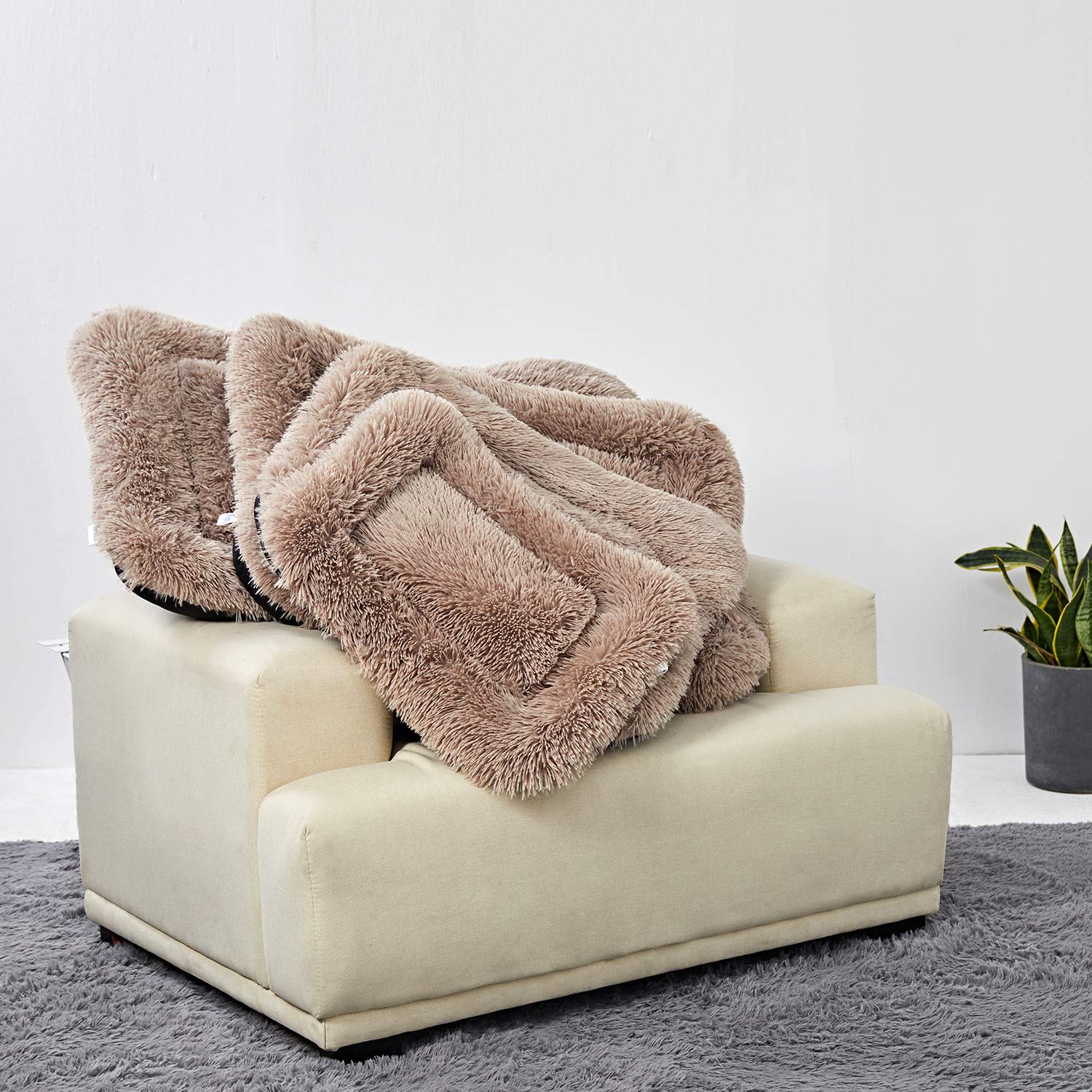 Puppy Dog Bed Small Dogs, Washable Dog Crate Bed Cushion, Dog Crate Pad Small Dogs 24 INCH