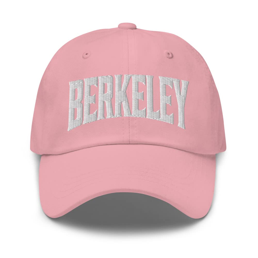 Merch Town Berkeley California CA Embroidered Dad Hat Pink