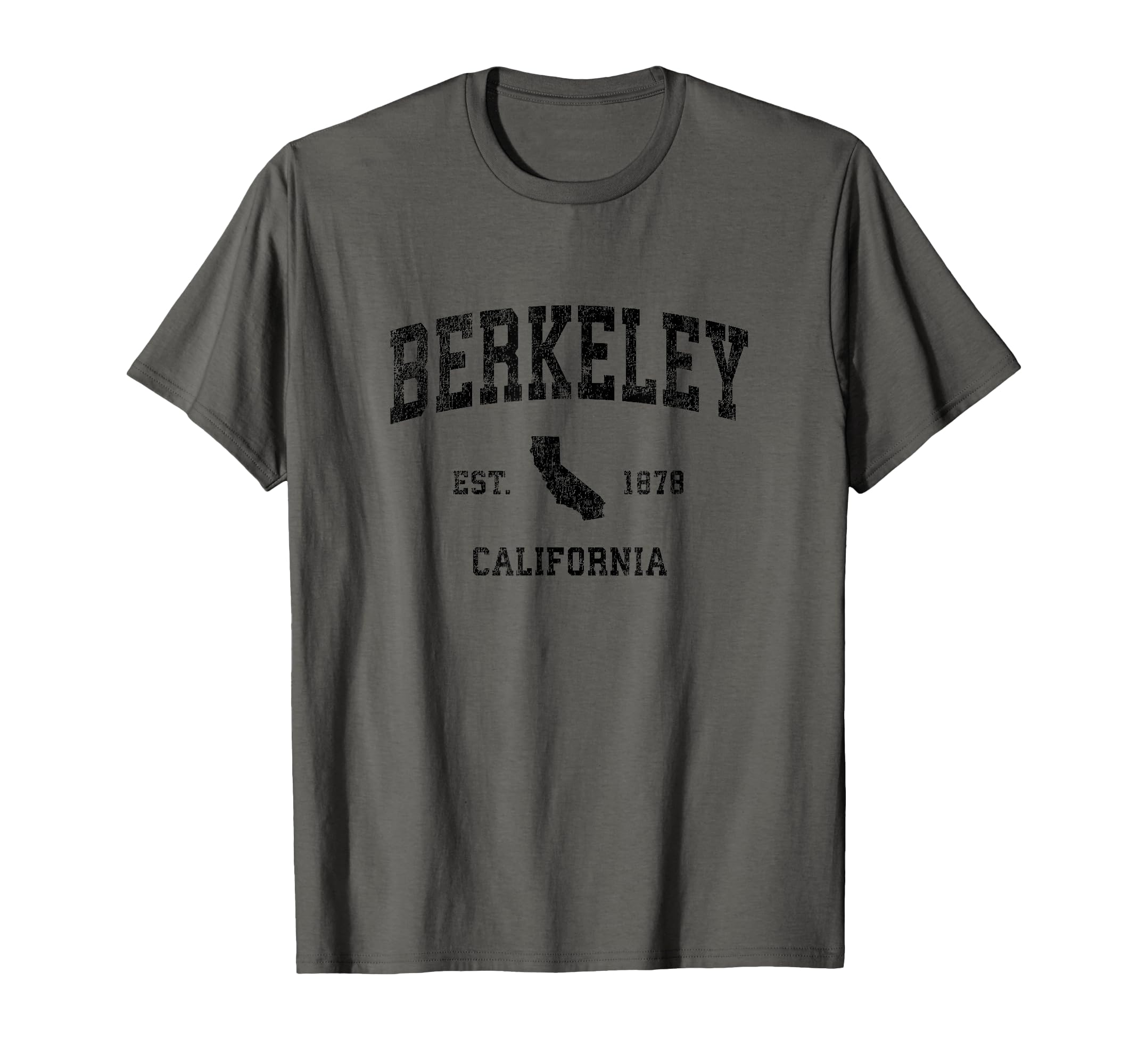 Berkeley California CA Vintage Sports Design Black Print T-Shirt