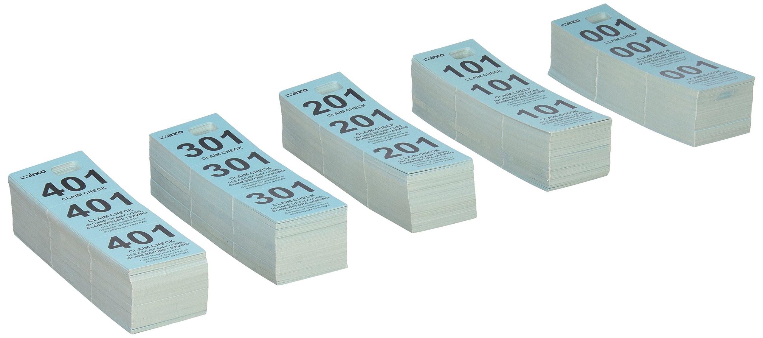 Tiger Chef Checks, Colored Paper Coat Room Check Tags, Tickets 3-Part, 5...