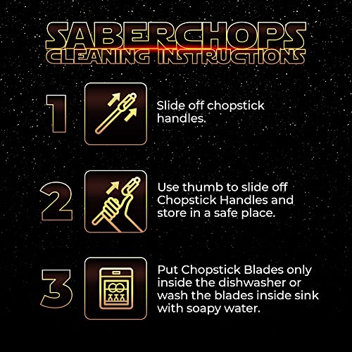 Lightsaber Chopsticks Light Up Star Wars LED Reusable 9 Colors 2 PAIRS FREE Darth Vader Keychain Bottle Opener