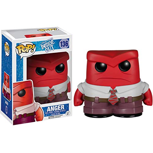 Funko Anger: Inside Out x POP! Disney Vinyl Figure & 1 POP! Compatible PET Plastic Graphical Protector Bundle [#136 / 04874 - B]