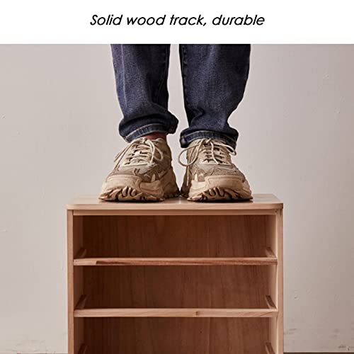 YUZDNM Desktop Drawer Cabinet, Desk Storage Box, Flat File Cabinet, Wooden Desktop Storage Box with Lockable Drawers, Office Supplies A4/Receipt File Organizer (Size : 4 Layer)