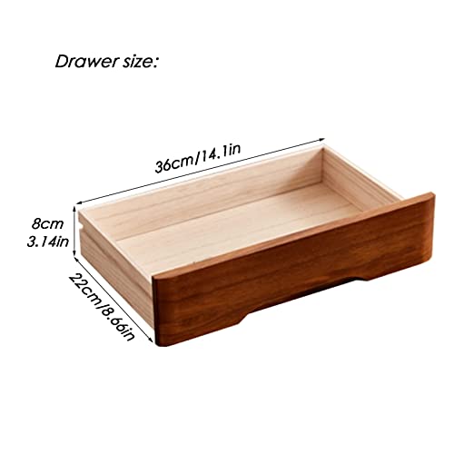 YUZDNM Desktop Drawer Cabinet, Desk Storage Box, Flat File Cabinet, Wooden Desktop Storage Box with Lockable Drawers, Office Supplies A4/Receipt File Organizer (Size : 4 Layer)
