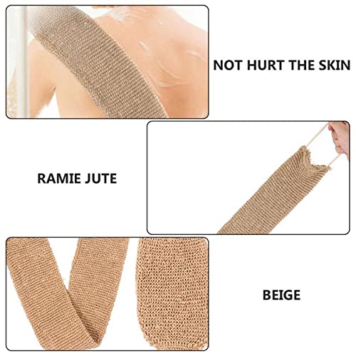 INGVY Dry Brushing Body Brush Bath Towel Shower Towel Multifunctional Back Body Exfoliating Belt Scrubber for Body Cleaning
