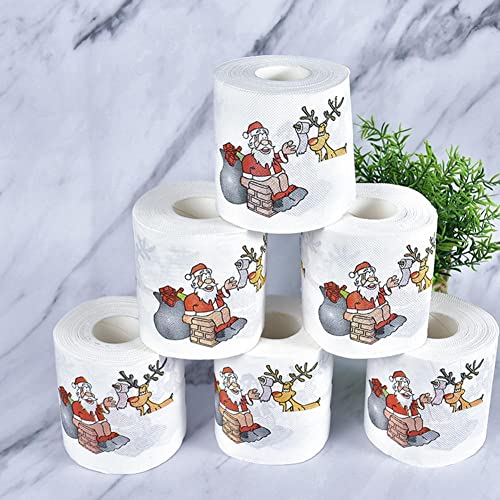 Christmas Printing Toilet Paper Old Man Christmas Pattern Paper Toilet Printing Paper Printing Roll Paper Printing Toilet
