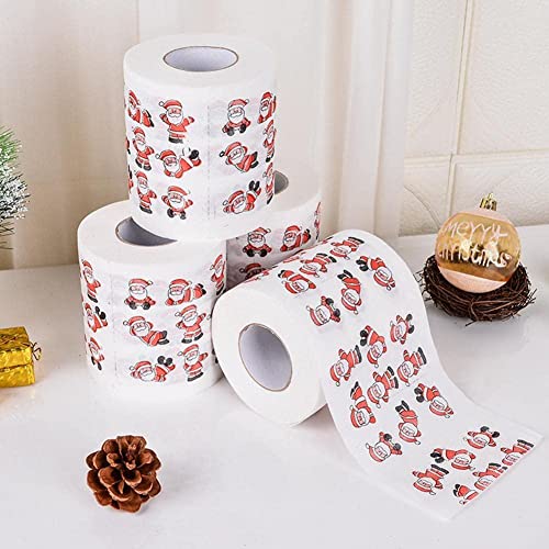 Christmas Printing Toilet Paper Old Man Christmas Pattern Paper Toilet Printing Paper Printing Roll Paper Printing Toilet
