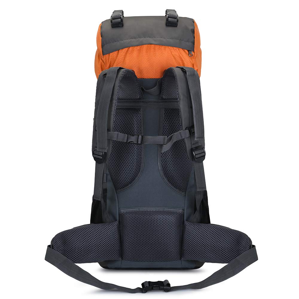 Bseash 60L Internal Frame Waterproof Hiking Camping Backpack with Rain Cover, Large Outdoor Sport Travel Daypack Rucksack