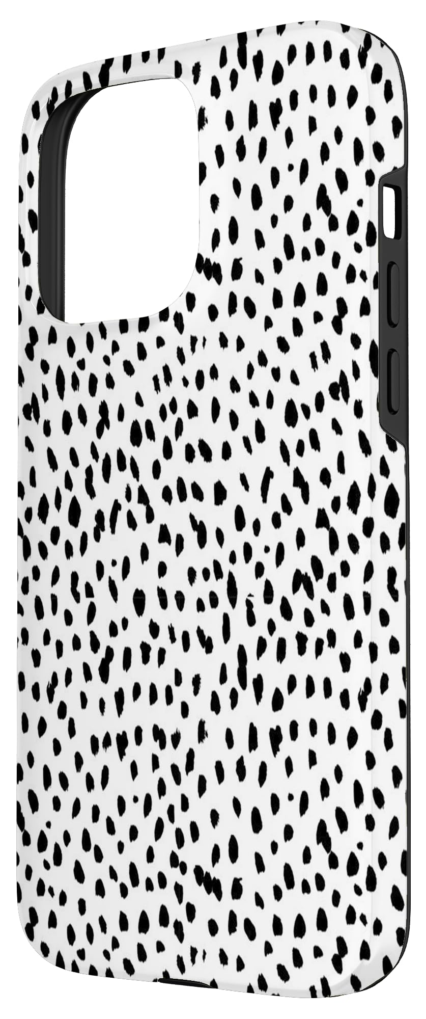 iPhone 15 Pro Max Dalmatian Animal Print Black And White Black White Case