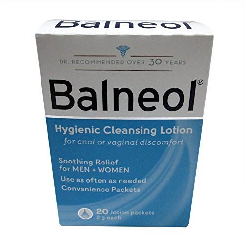 Balneol Hygienic Cleansing Lotion Packets 20 Each (Pack of 5)