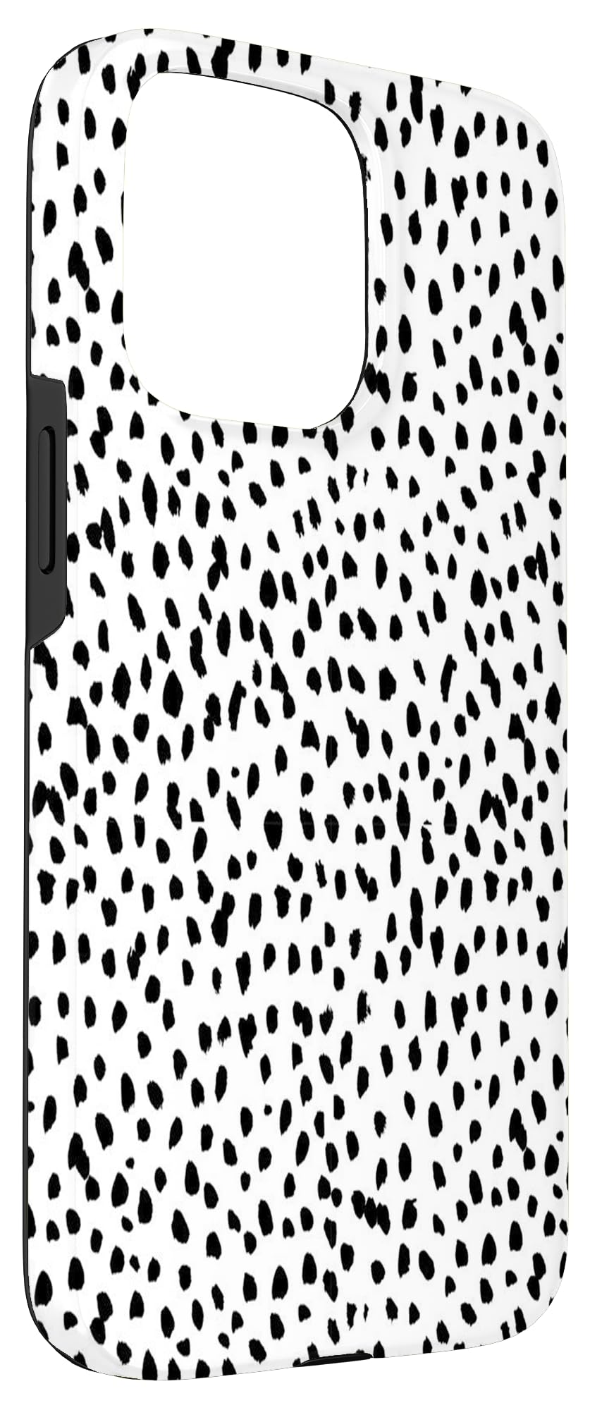 iPhone 15 Pro Max Dalmatian Animal Print Black And White Black White Case