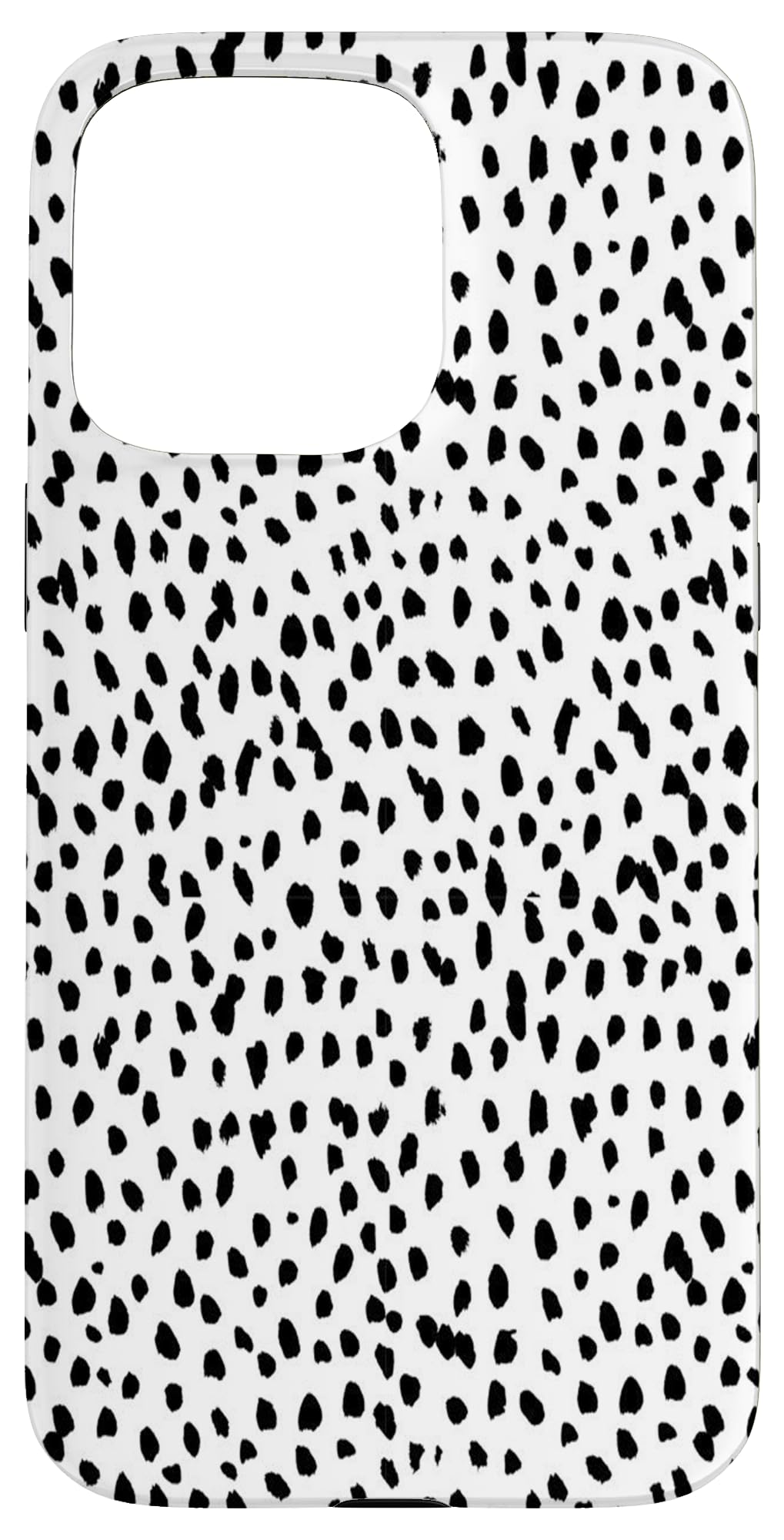 iPhone 15 Pro Max Dalmatian Animal Print Black And White Black White Case