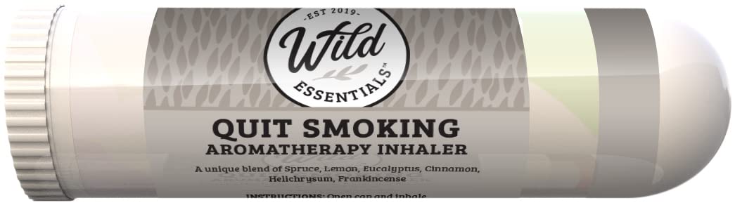 Wild Essentials 3 Pack of Quit Smoking Aromatherapy Nasal Inhalers Made with 100% Natural, Therapeutic Grade Essential Oils to Help You Kick The Habit and Quench The Cravings