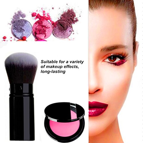 Retractable Makeup Blush Brushes, Sinide Professional Kabuki Brush Set - Best Foundation Brush Travel Kit for Mineral Powder,Contouring, Cream or Liquid Cosmetics