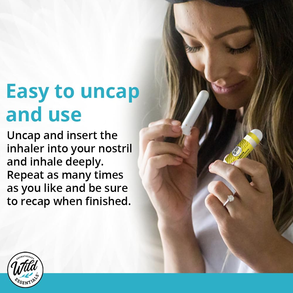 Wild Essentials 3 Pack of Quit Smoking Aromatherapy Nasal Inhalers Made with 100% Natural, Therapeutic Grade Essential Oils to Help You Kick The Habit and Quench The Cravings