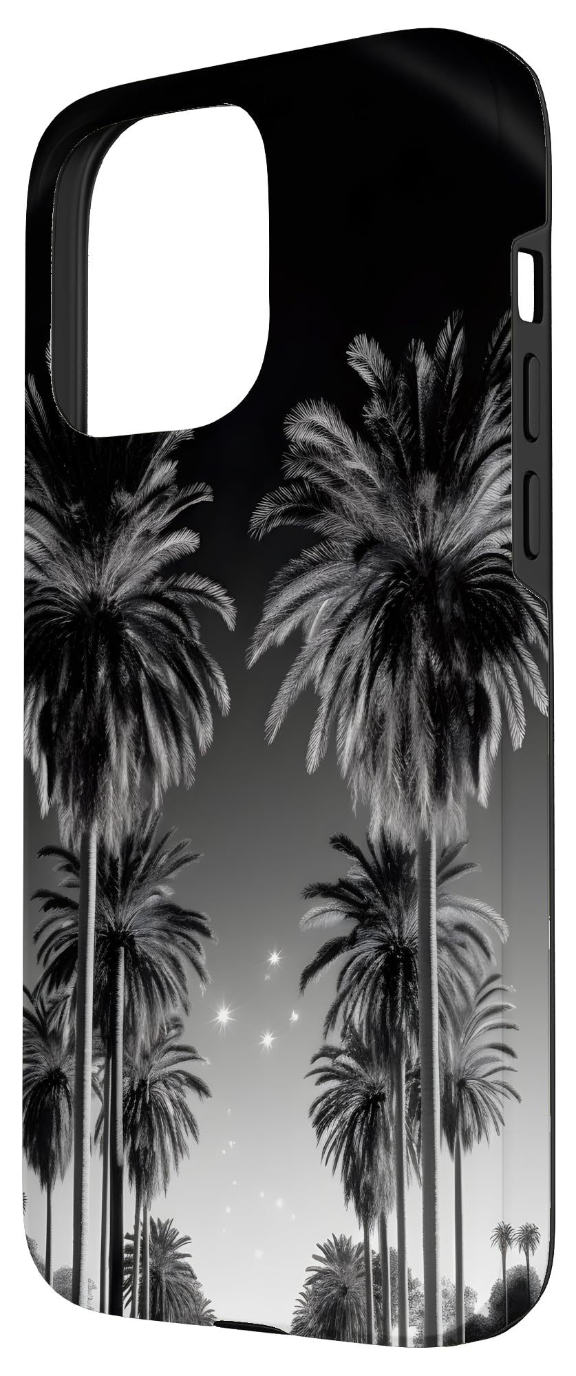 iPhone 15 Pro Max Palm Tree & Black And White Tropical Florida Palms, Miami Case