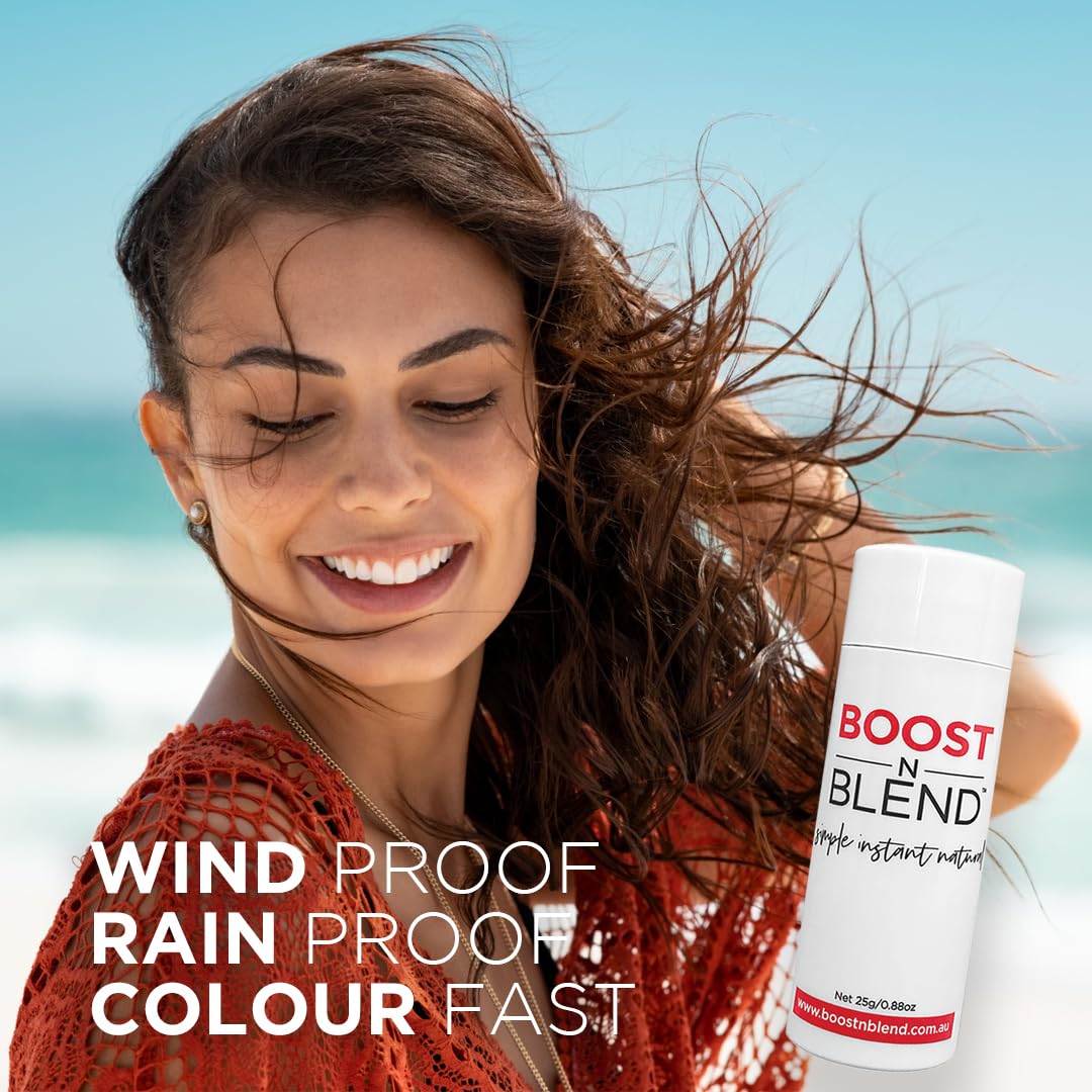 Boost N Blend Hair Volumizer for Women - Scalp Concealer Powder and Cotton Fibers for Thinning Hair (25g/0.88oz)